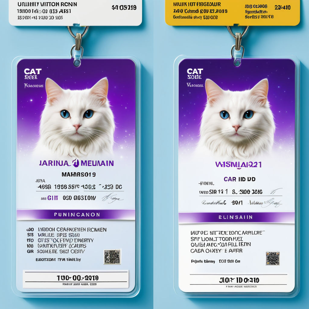 Cat ID card design by 원더냐옹쓰 - Playground