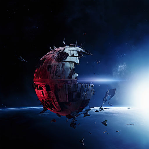 Damaged death star from star wars by Quirin Tarantino - Playground