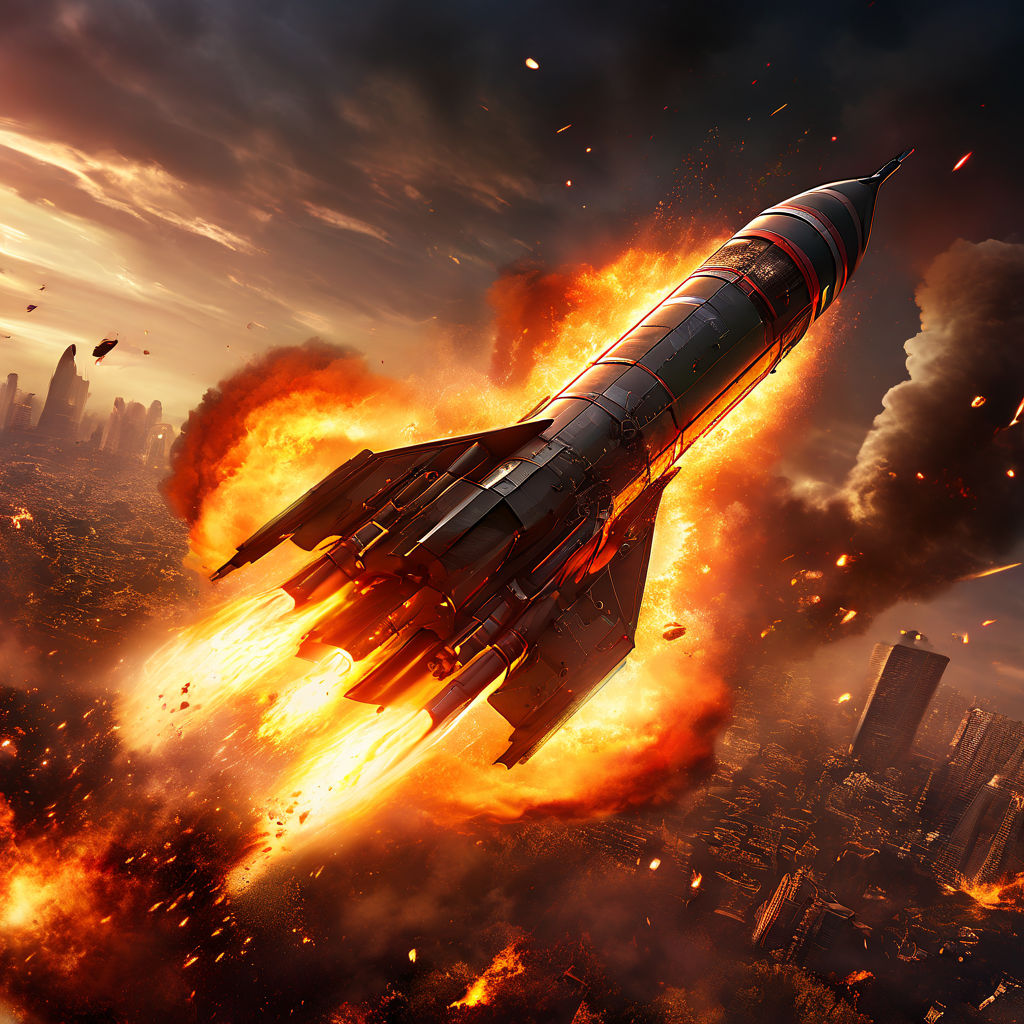 RPG-inspired rocket in mid-flight by Antonio Sabbatella - Playground