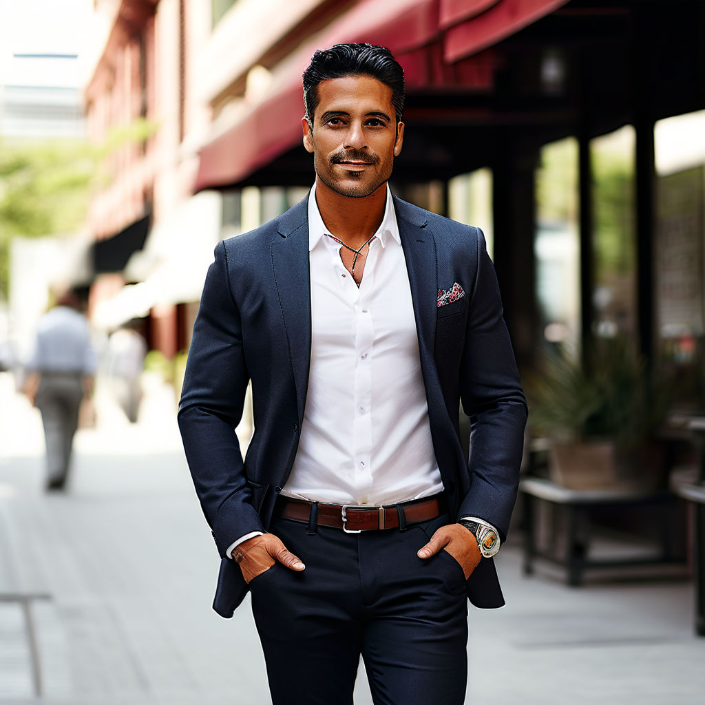 Latin business man dressed casually by Gustavo Avilés - Playground