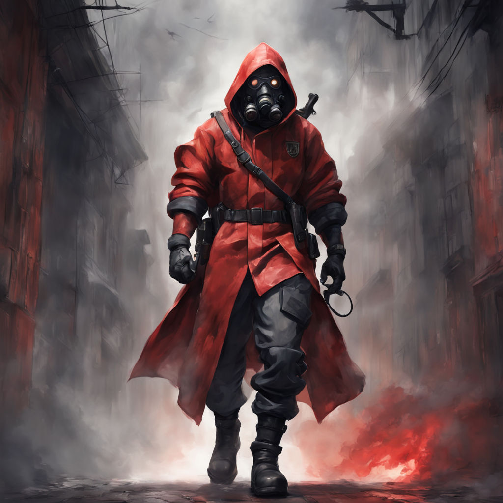 Team Fortress 2-style character adorned in a red hazmat suit by I don't ... Team Fortress 2-style character adorned in a red hazmat suit by I don't ...