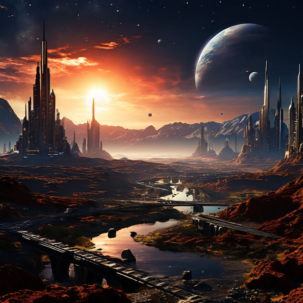 A futuristic utopia or a post-apocalyptic landscape by Singhroha Art ...
