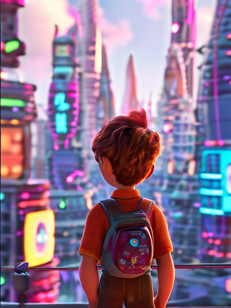 Animation scene depicting the future version of characters f... by 김계향 ...