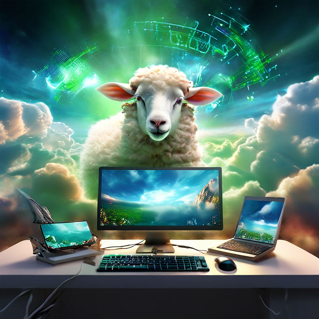 White desk anchoring a sleek computer by mynda morante - Playground