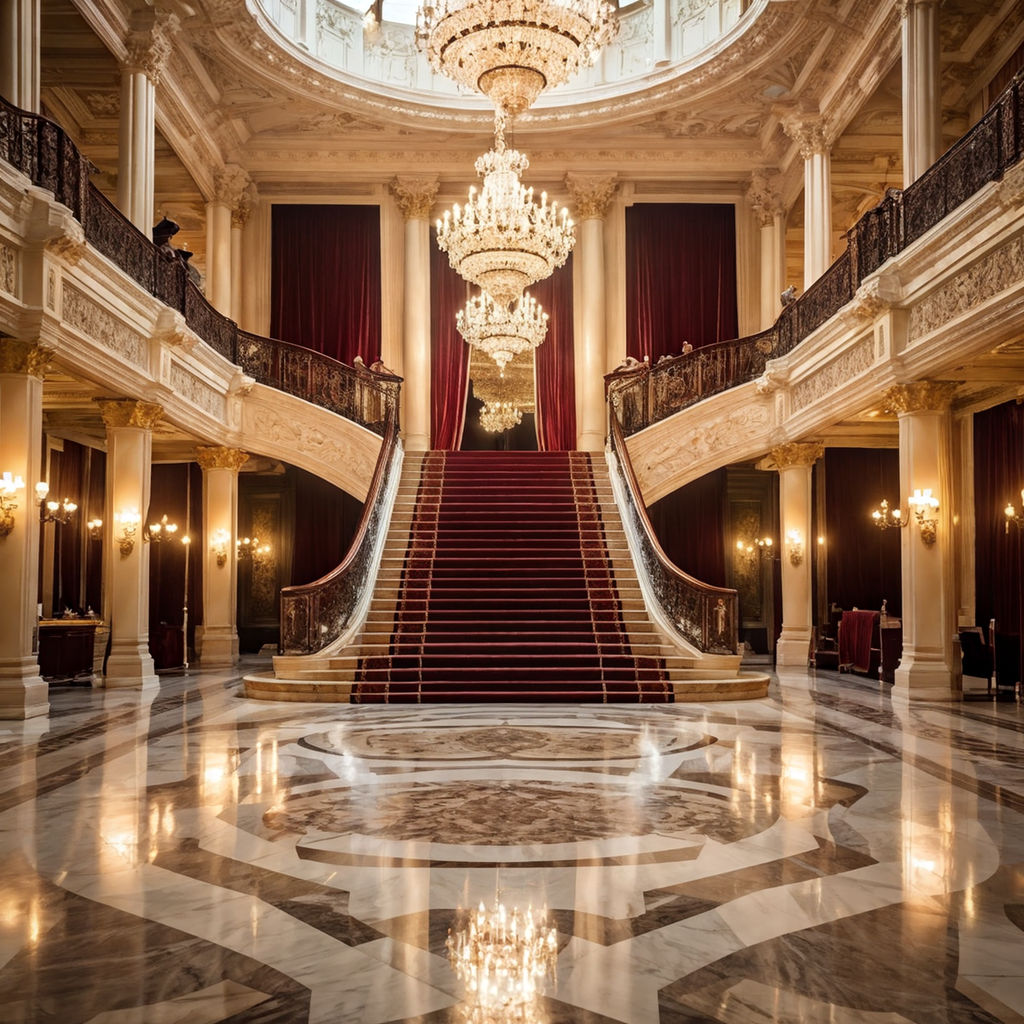Grand entrance leading into a large hall by Shahzaib Ali Dogar - Playground