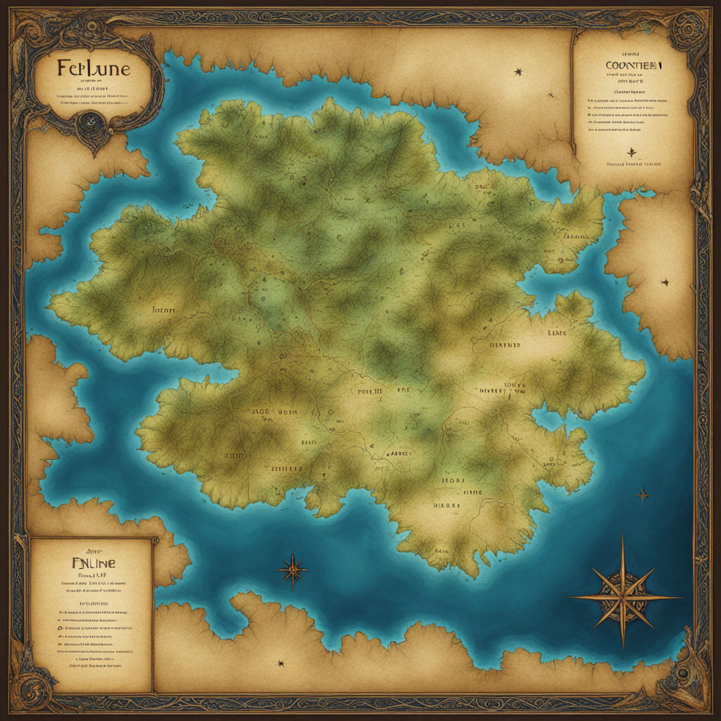 A map of a unique and brand new continent named Felune for a... by Nick ...
