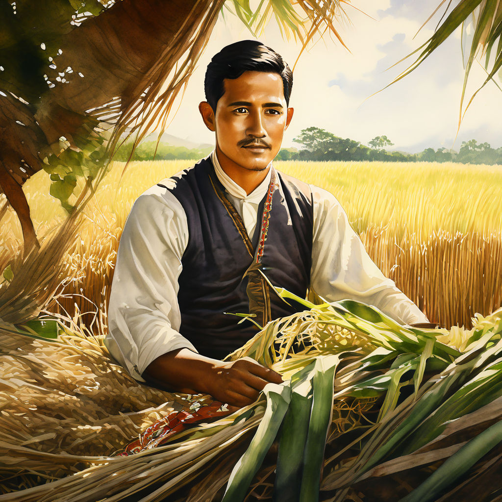 Watercolor of Jose Rizal by Garbel Dwagon - Playground