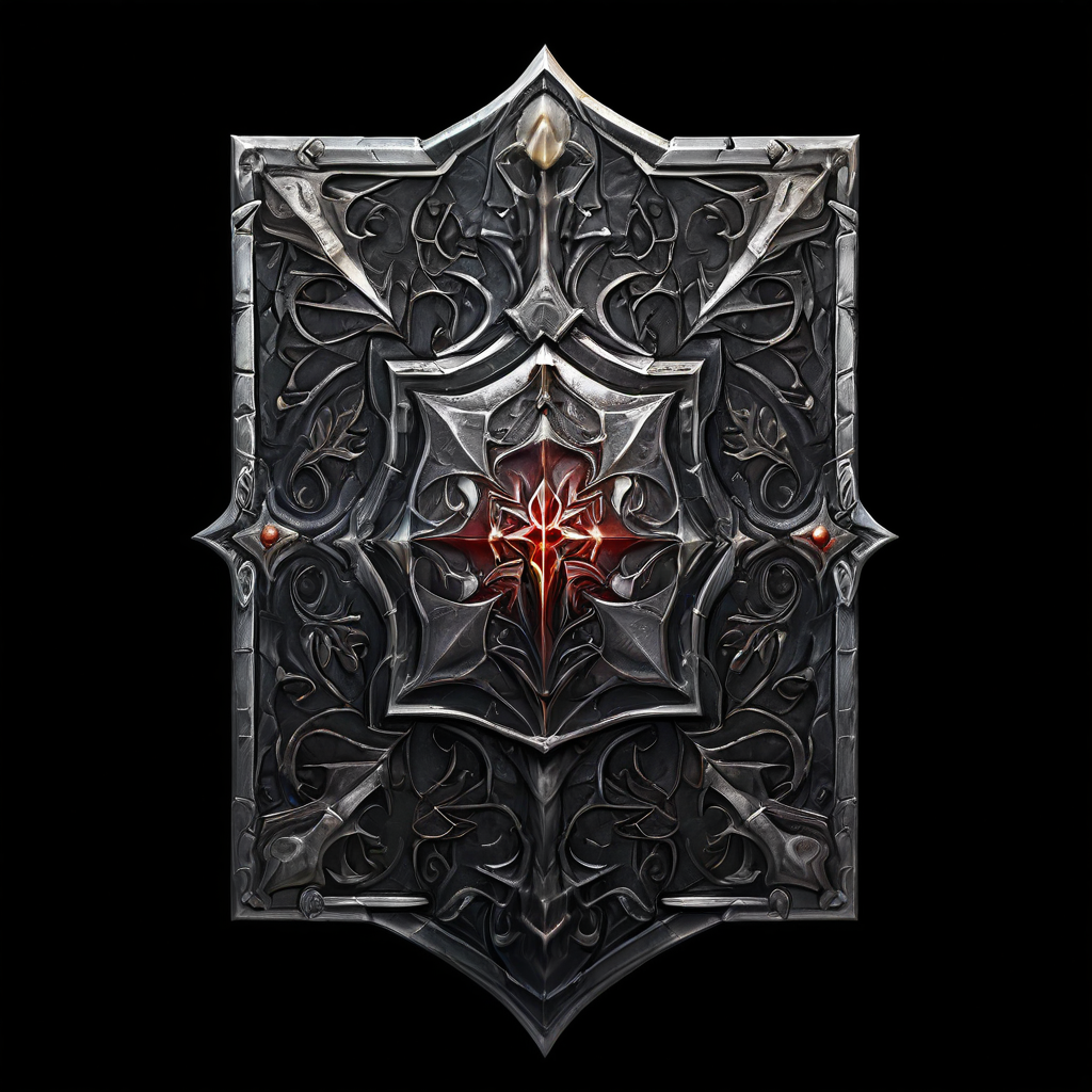 A rectangular crest for symbols to go inside for a card game... by ...