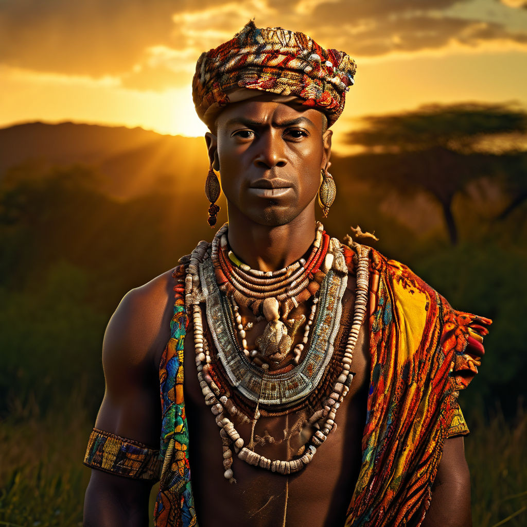 African prince at the age of 40 by Lawrence Isong - Playground