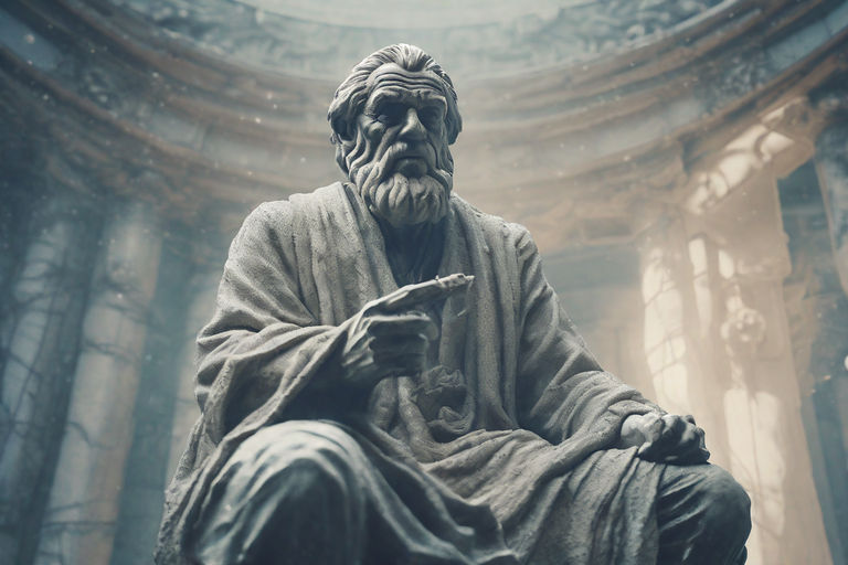 Seneca philosopher statue by TIAGO CHAVES - Playground