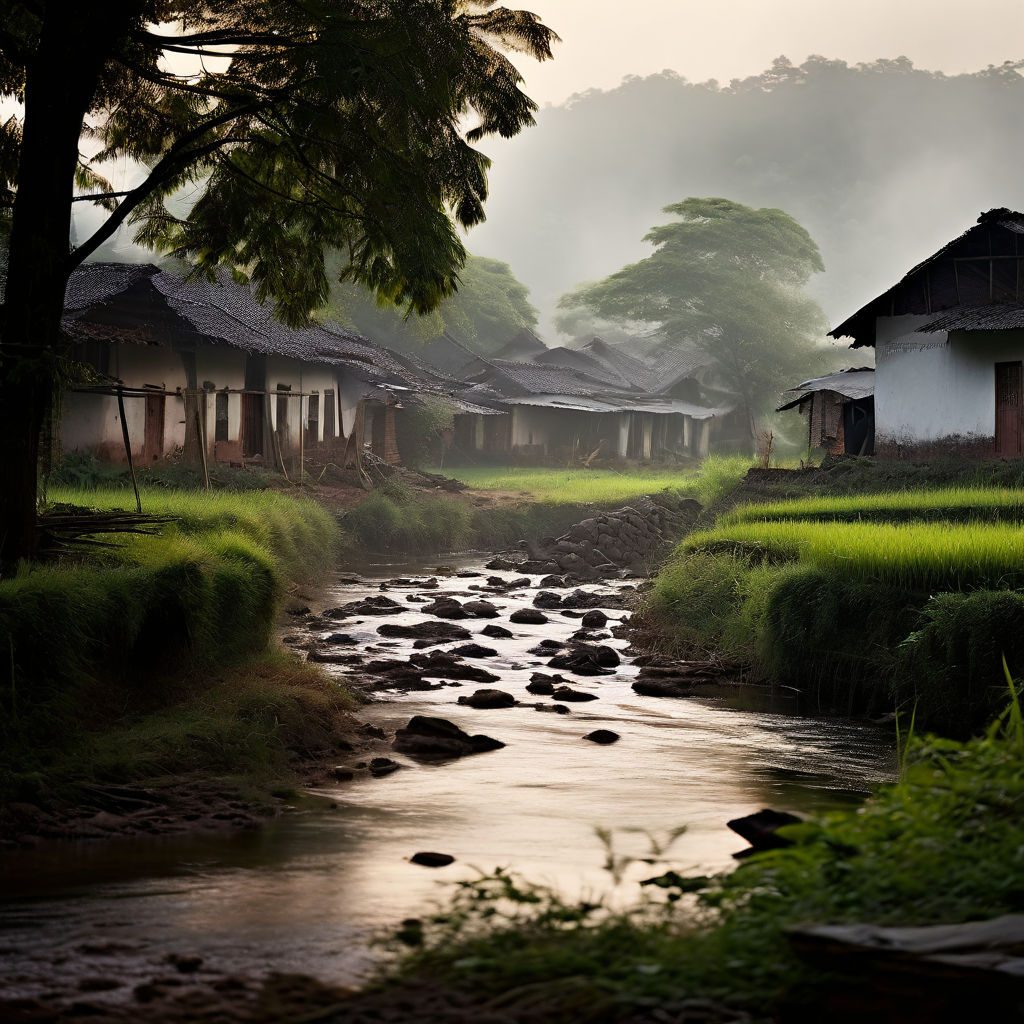 The story paints a vivid image of a small village nestled am... by ...