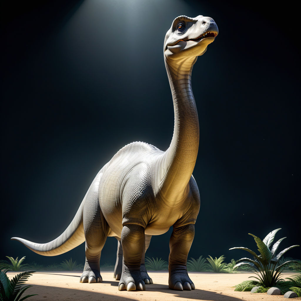 A single 1 Apatosaurus (also known as Brontosaurus) by Genelia C ...