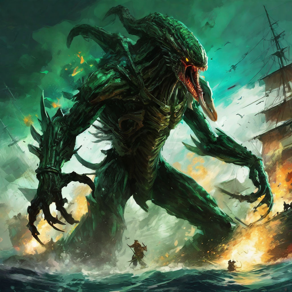 Ultimate battle Huge massive xenomorph (God of death) like ... by Claas ...