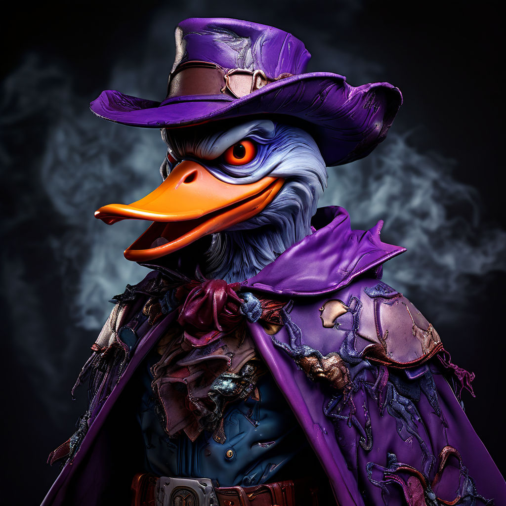 Disney's Darkwing Duck as a evil zombie by Dirk Vermeulen - Playground