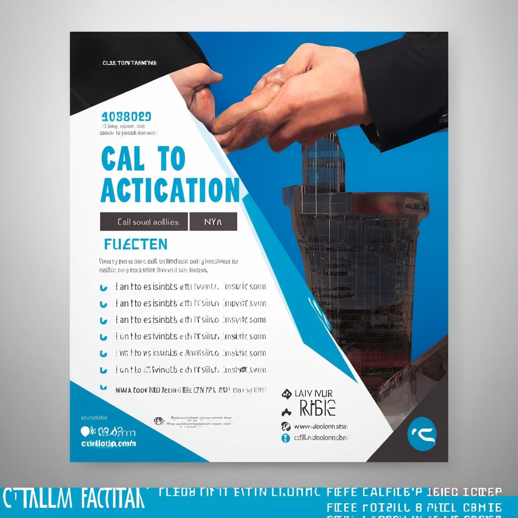 Layout for call to action flyer by Gabriel Silvers - Playground