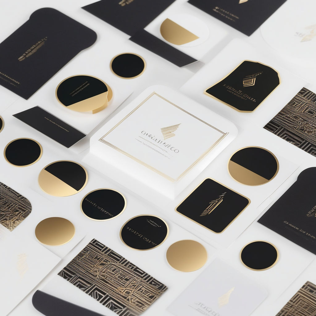 Create round stickers that combine minimalist design princip... by ...