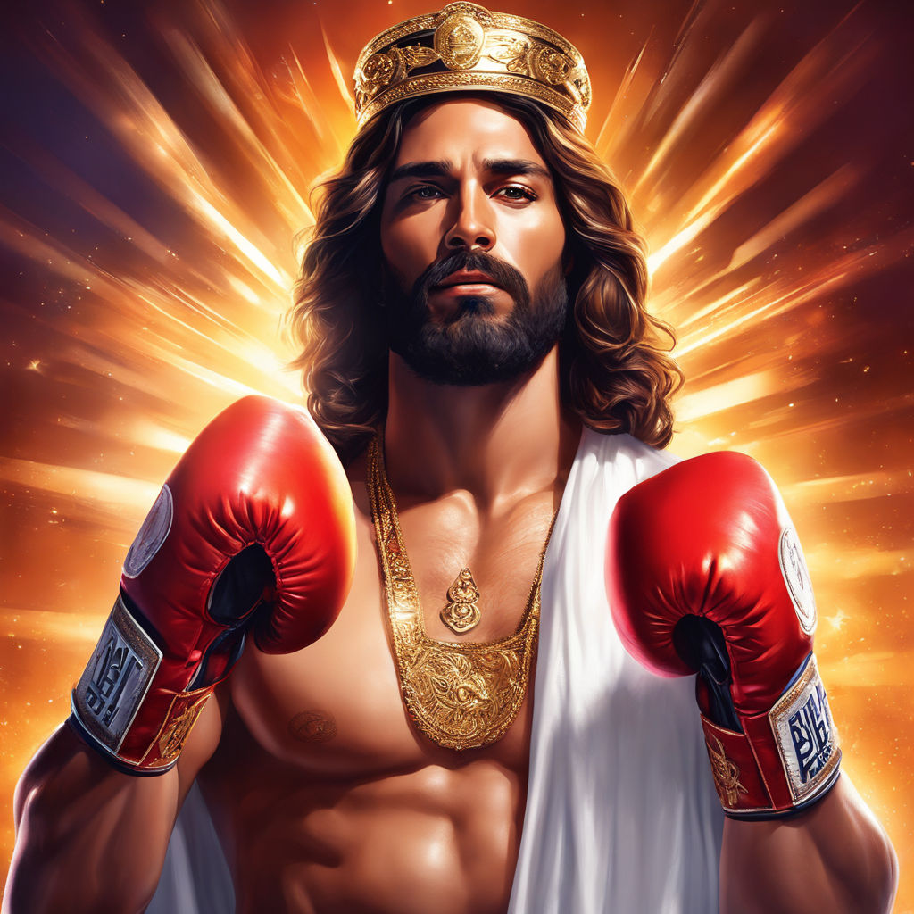 An epic full-body image of Jesus with Arabic-type skin and r... by ...