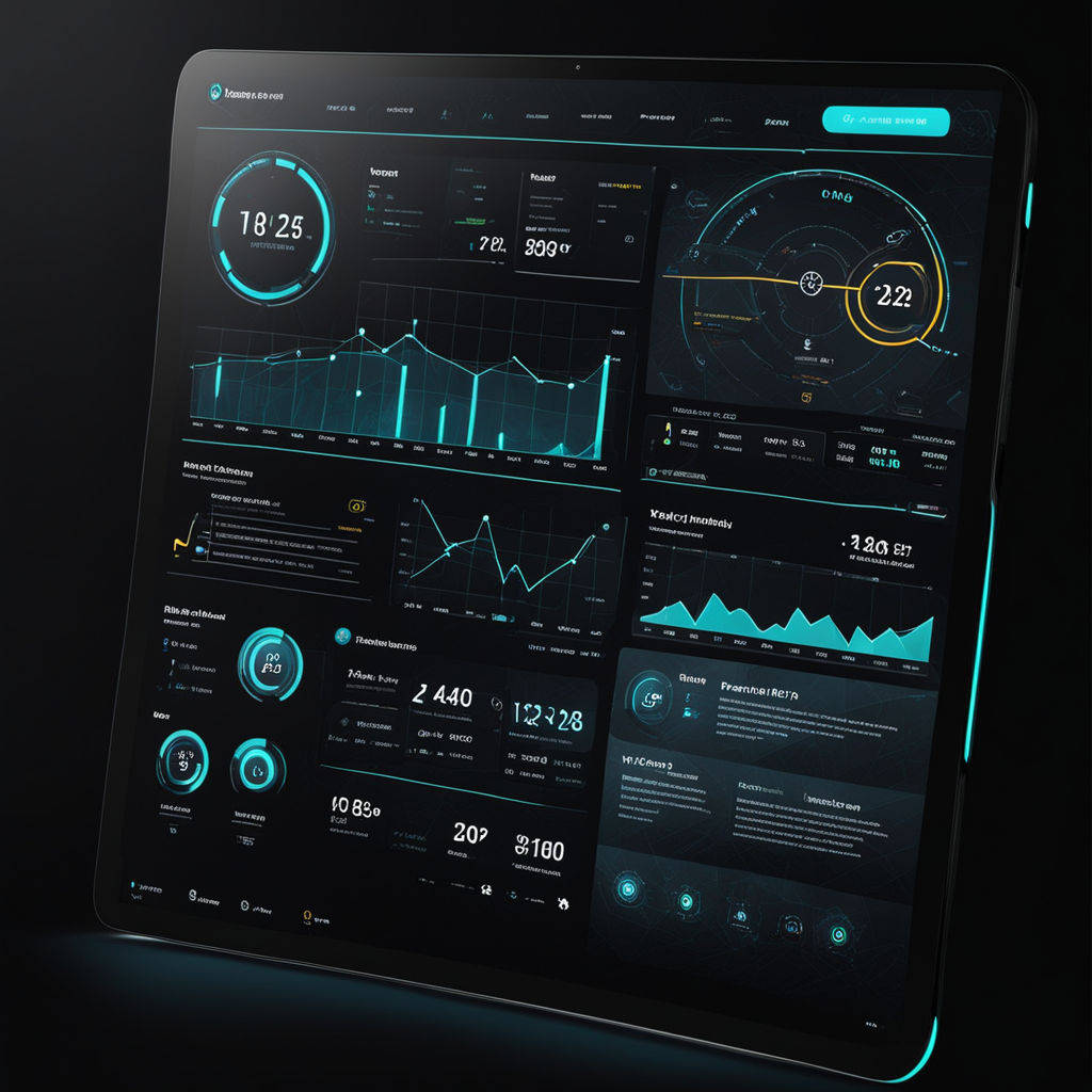 Futuristic web interface featuring an intuitive dashboard by Александр ...