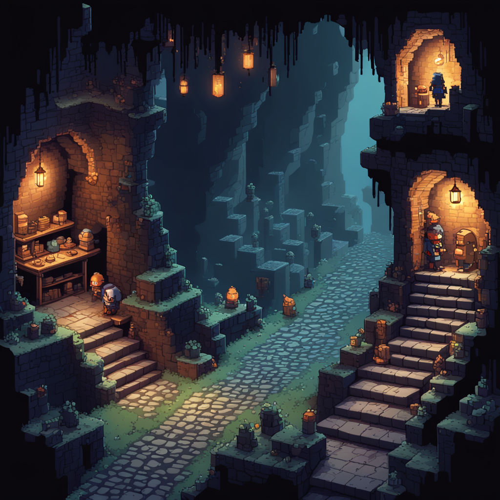 Pixelated 8-bit character by Juan Cruz - Playground