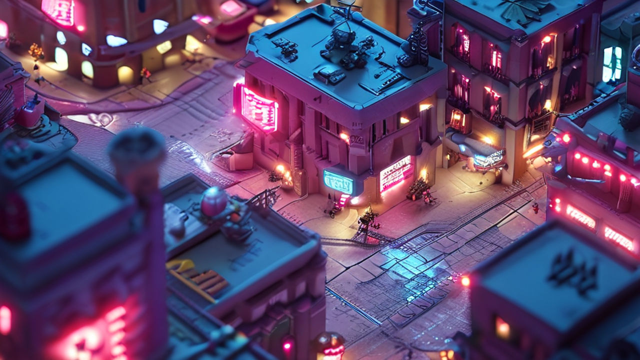 Half-view top-down cartoon-style battle arena field inspired... by 최가운 ...