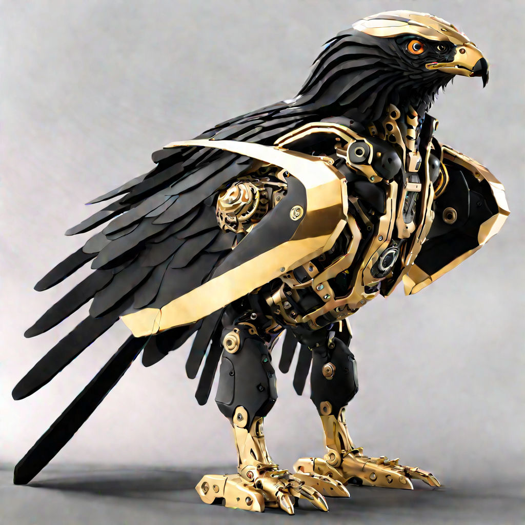 Biomechanical hawk by Gerritt Perkins - Playground