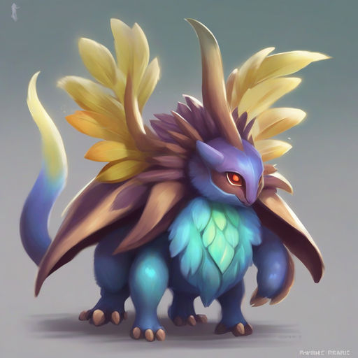 Brand new concept fakemon creature pokemon procreate smooth ... by drfdr q - Playground