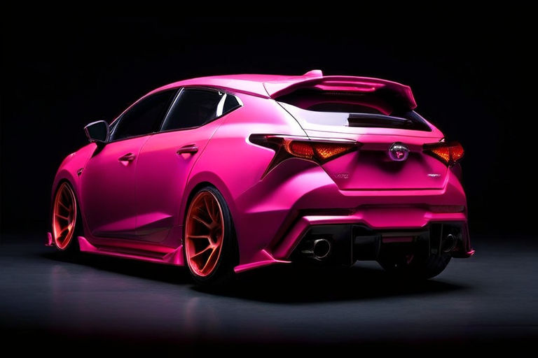 Toyota corolla 2025 hybrid fullmodified pink colours back si... by amir ...