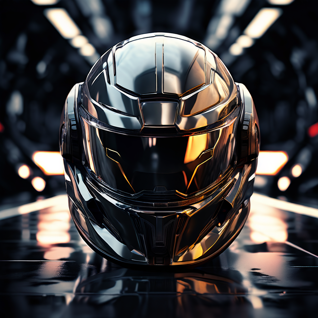 Futuristic vintage style Formula 1 helmet by Yorick van de Vorle ...