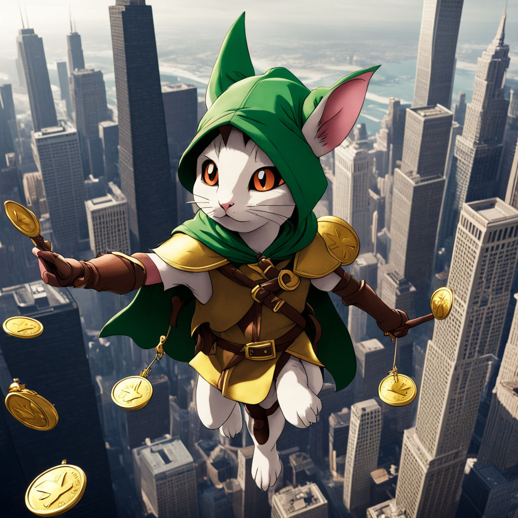 Mew (Pokemon) dressed as Robin Hood by Ketch117 - - Playground