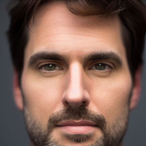 Close-up photography of the face of a 30 years old man with ... by ...