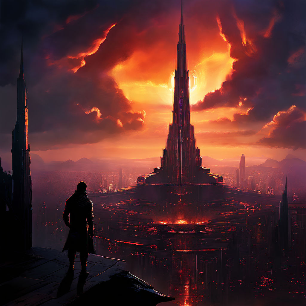 Cyberpunk metropolis rose to astonishing heights by Nikita Fillin ...