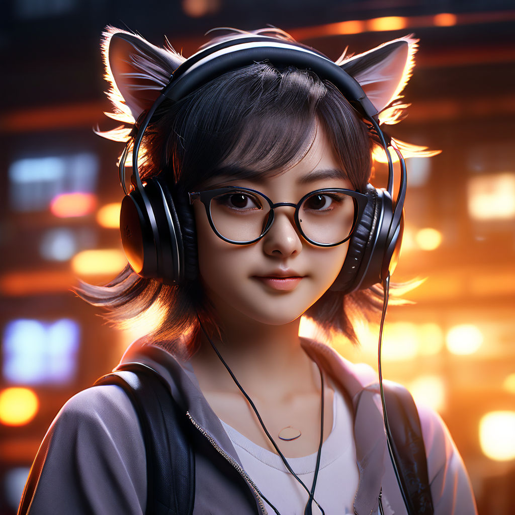 Make an album cover art with the theme of "asian office work... by 서준원 ...