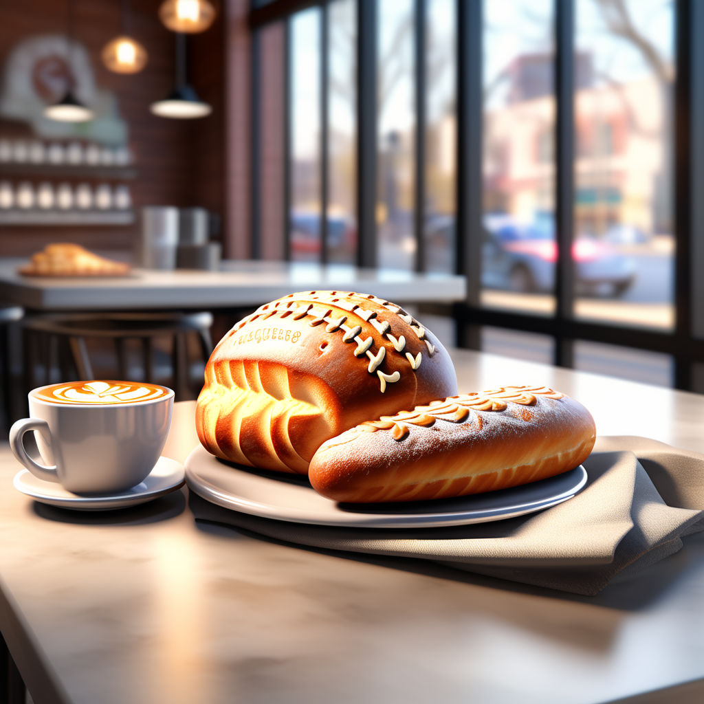 Please create an image of the bakery crafted to a form of ba... by ...