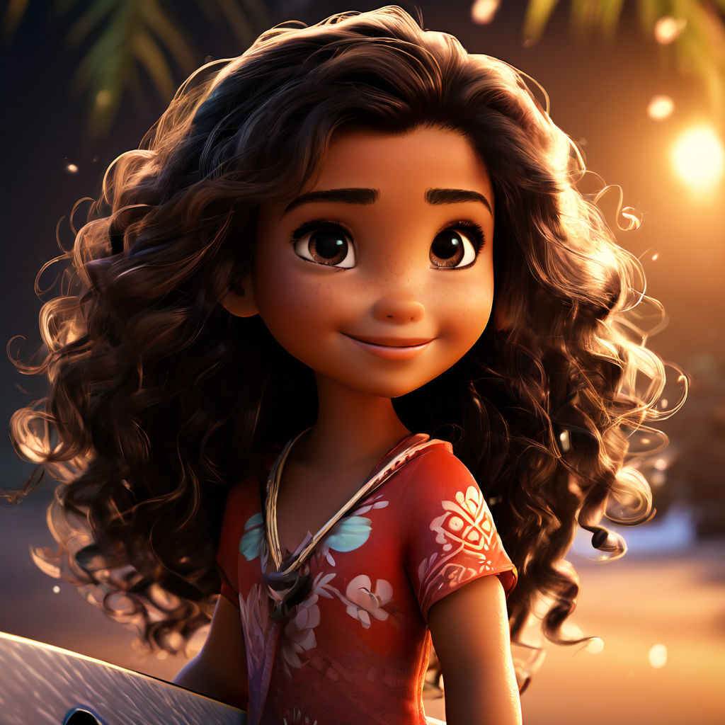 Surf princess by Tony Nosov - Playground