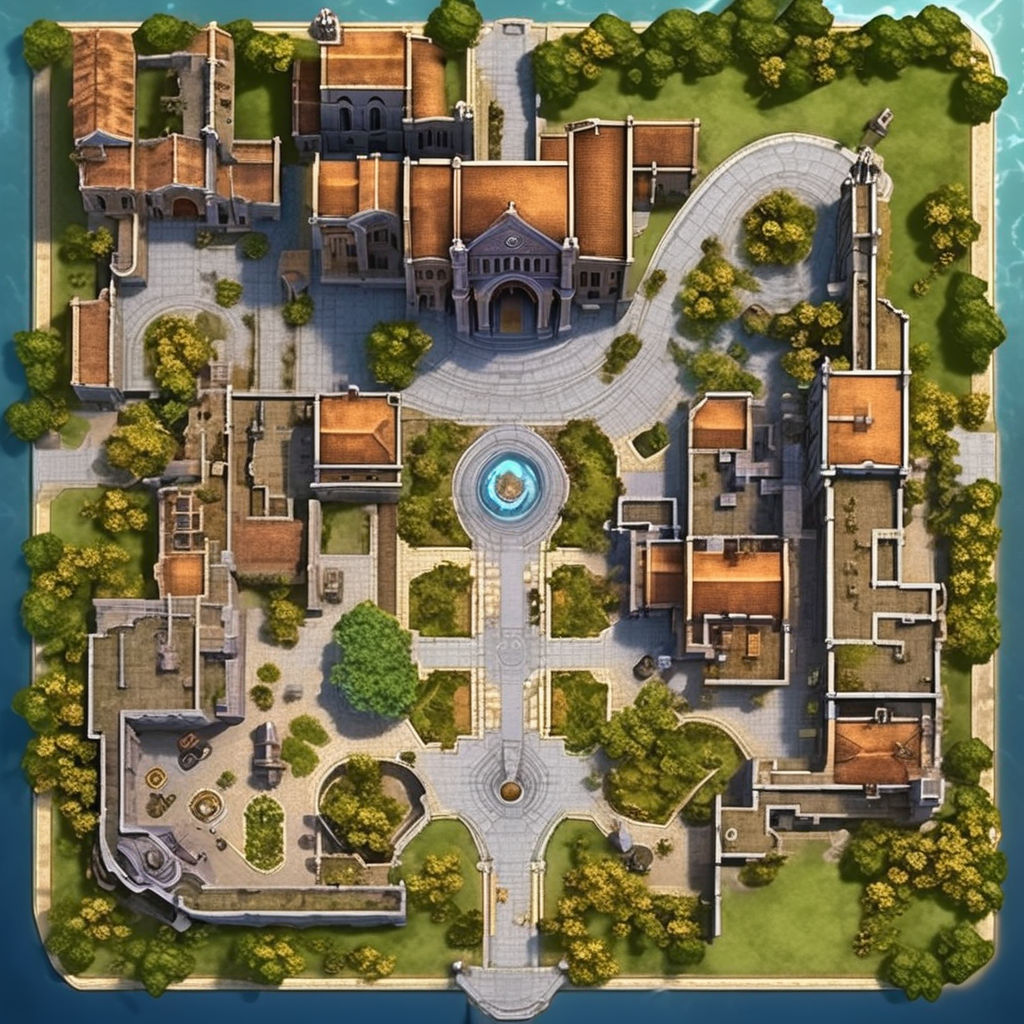 Create a map of a city for RPG in 2D with top view by Eric Cara ...