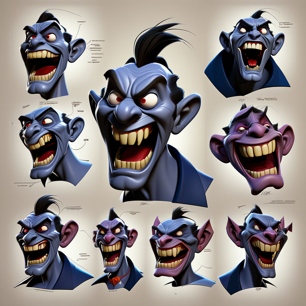 Disney cartoon villain vampire by ZAR NYI LWIN - Playground