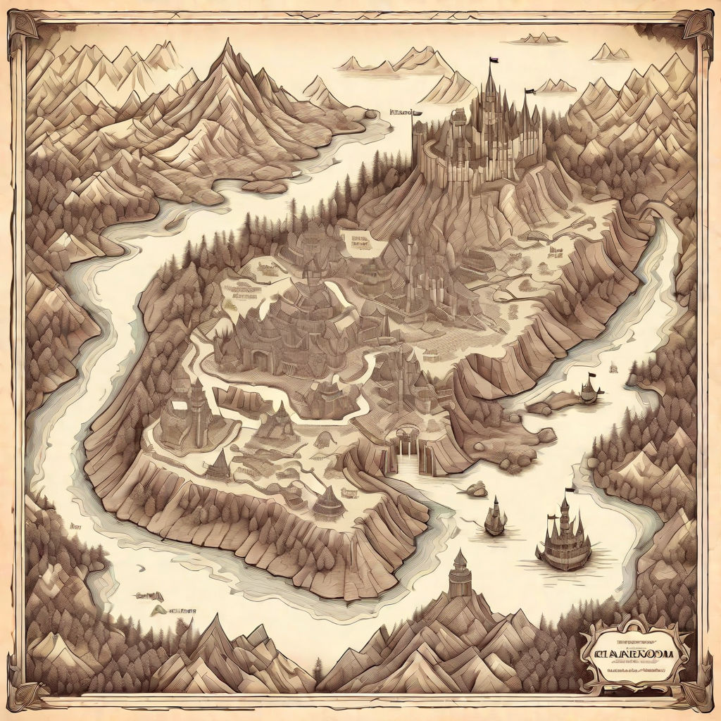 Ancient map of a fantasy kingdom by ACE ACE - Playground