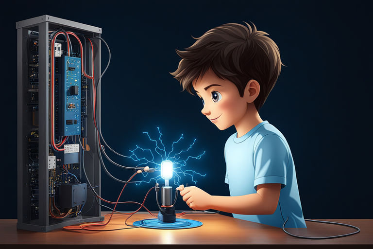 A-boy-connecting-cell-to-a-electric-circuit-animated by sundram prakash ...