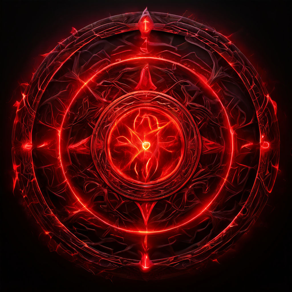 A circle with runes by Łukasz Witaszek - Playground