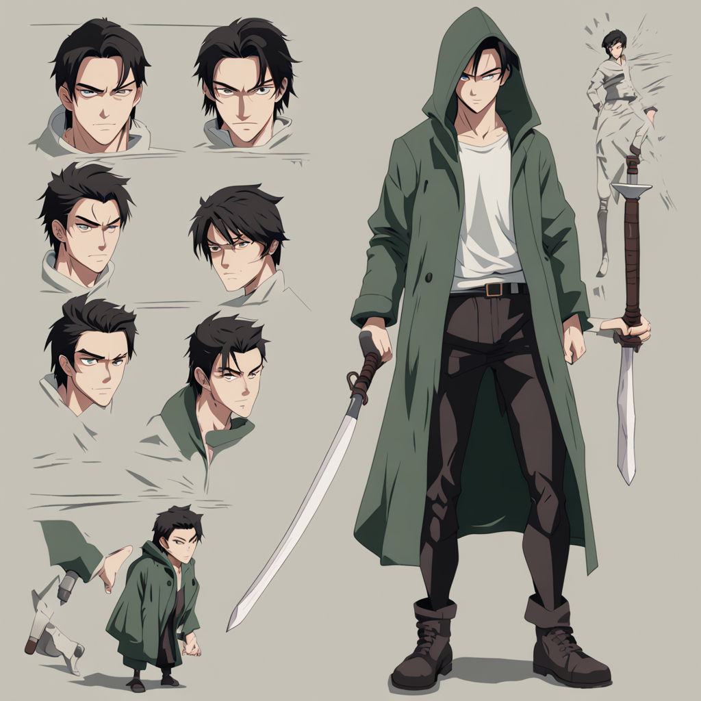 Generate the character sheet of an anime character who is in... by ...