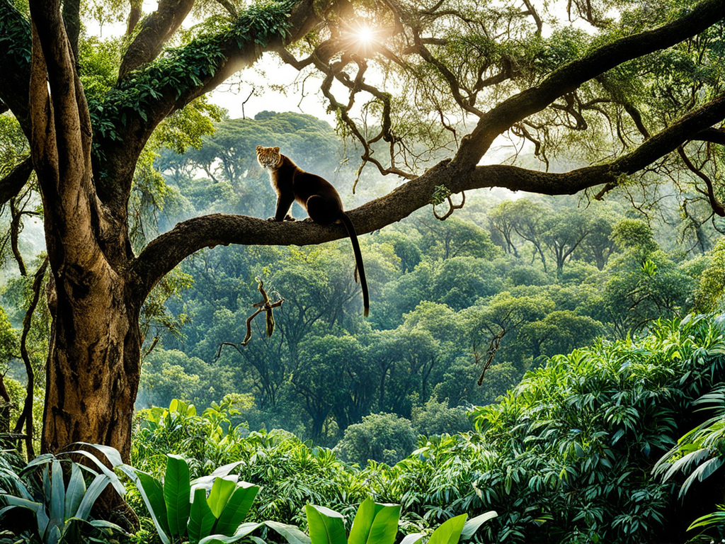 A congregation of diverse jungle animals by Troika Tech - Playground