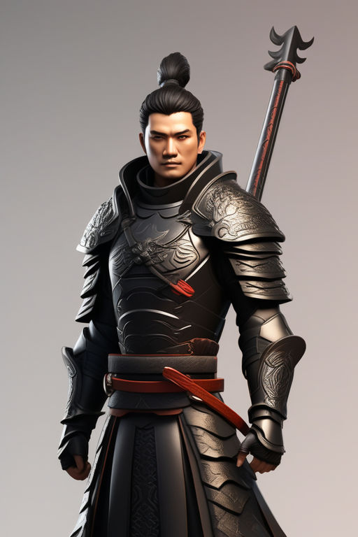 Chinese ancient soldier holding a spear by Zyracxes “Zyracxes” - Playground