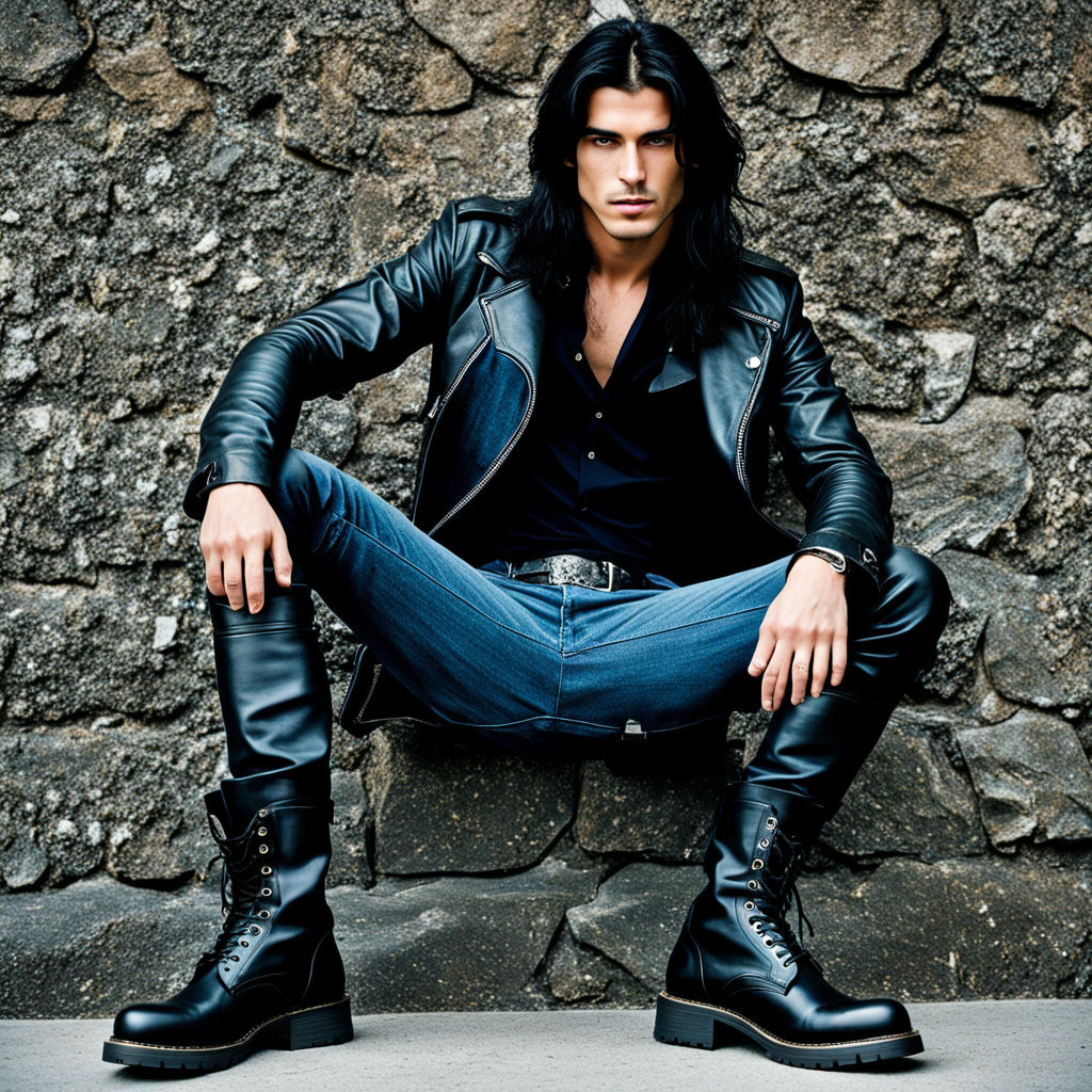 A strikingly handsome 20-year-old with long by nakuza 32 - Playground