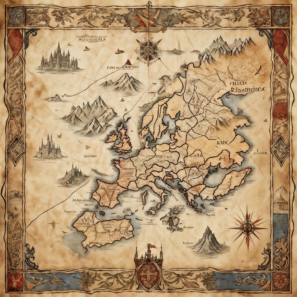 Medieval map by RAMESHWAR Sable - Playground