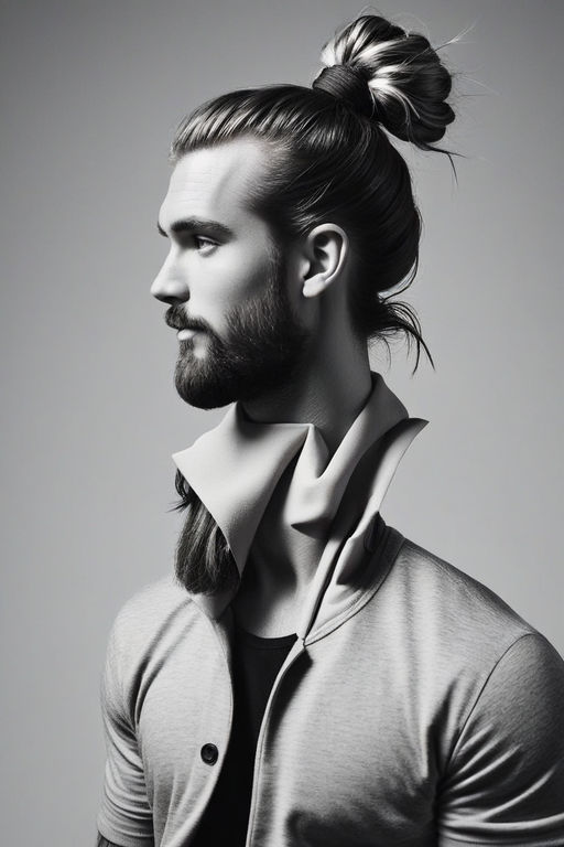 The classic man bun is easy to achieve and looks great. The ... by ...