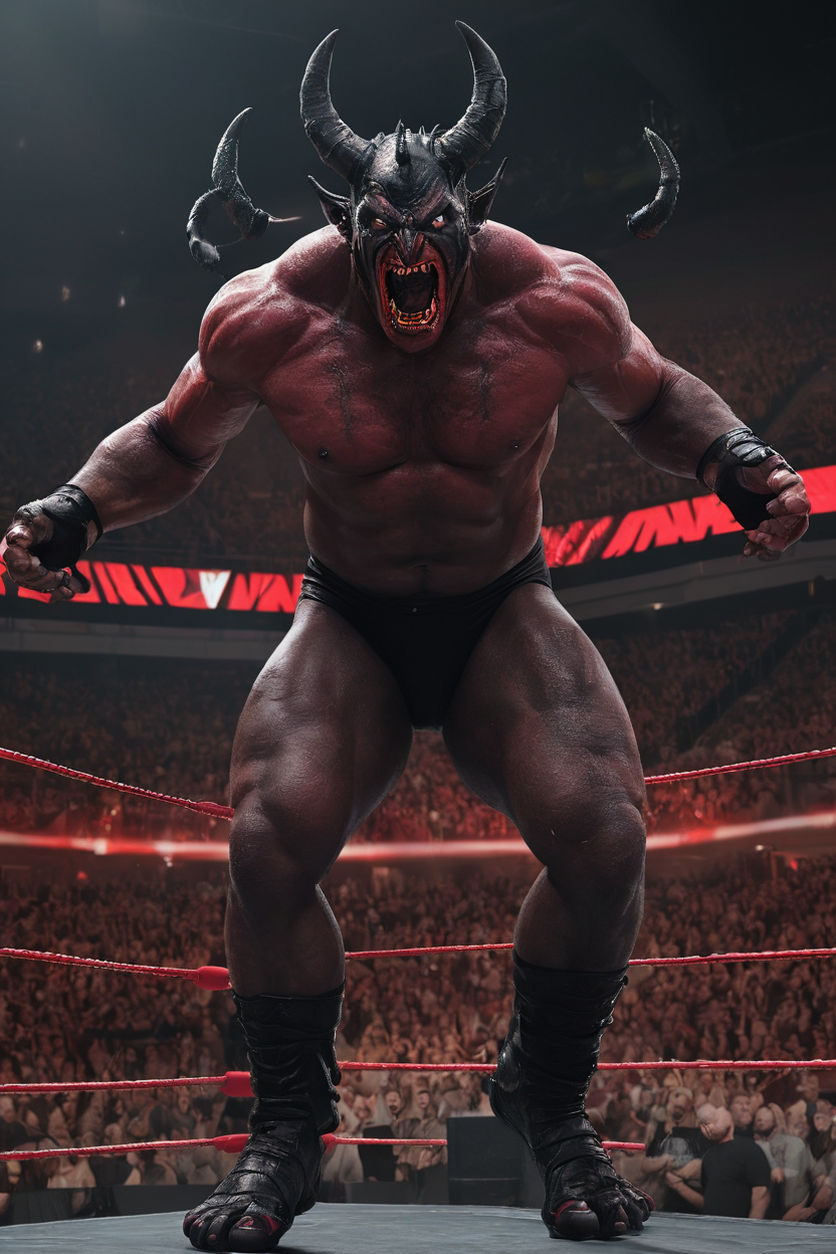 Colossal black wrestling demon making its presence known in ... by ...