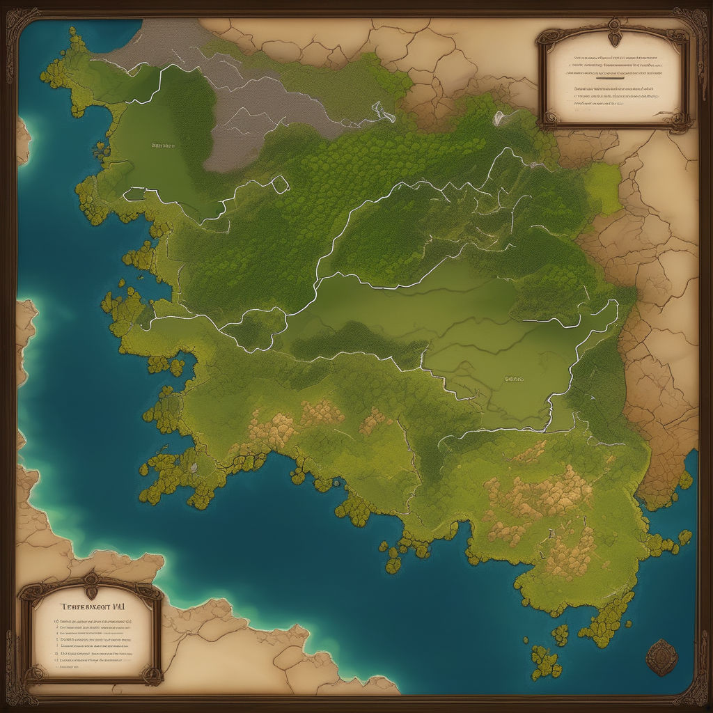 Create a detailed top-down fantasy map for TTRPG gameplay by Guild of ...