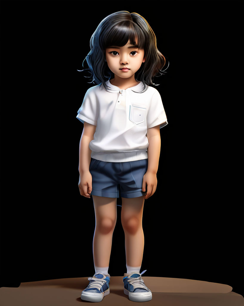 Create a full-body 3D drawing of your character based on the... by ...