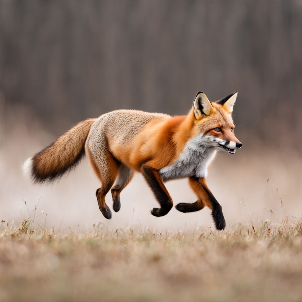 A professional photograph of a red fox running by Test Account 2 ...
