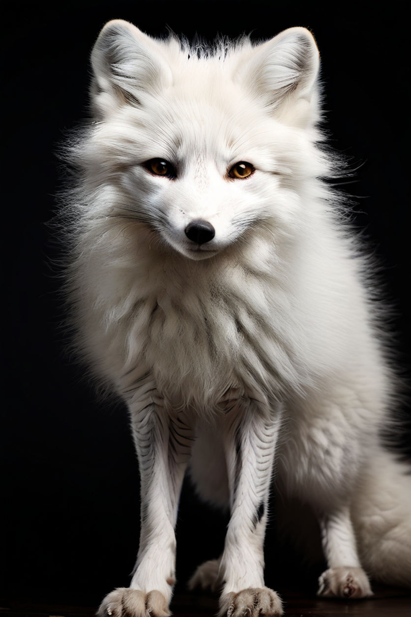 A human that resembles arctic fox that stands with two legs by 25학생 ...